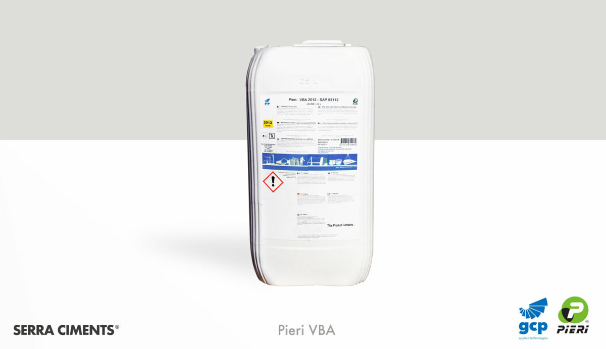Pieri VBA 2002. Concrete surface retarders. Solvent-free surface retarder.